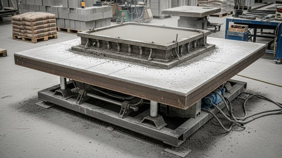 High Performance Vibrating Tables for Uniform Concrete Compaction